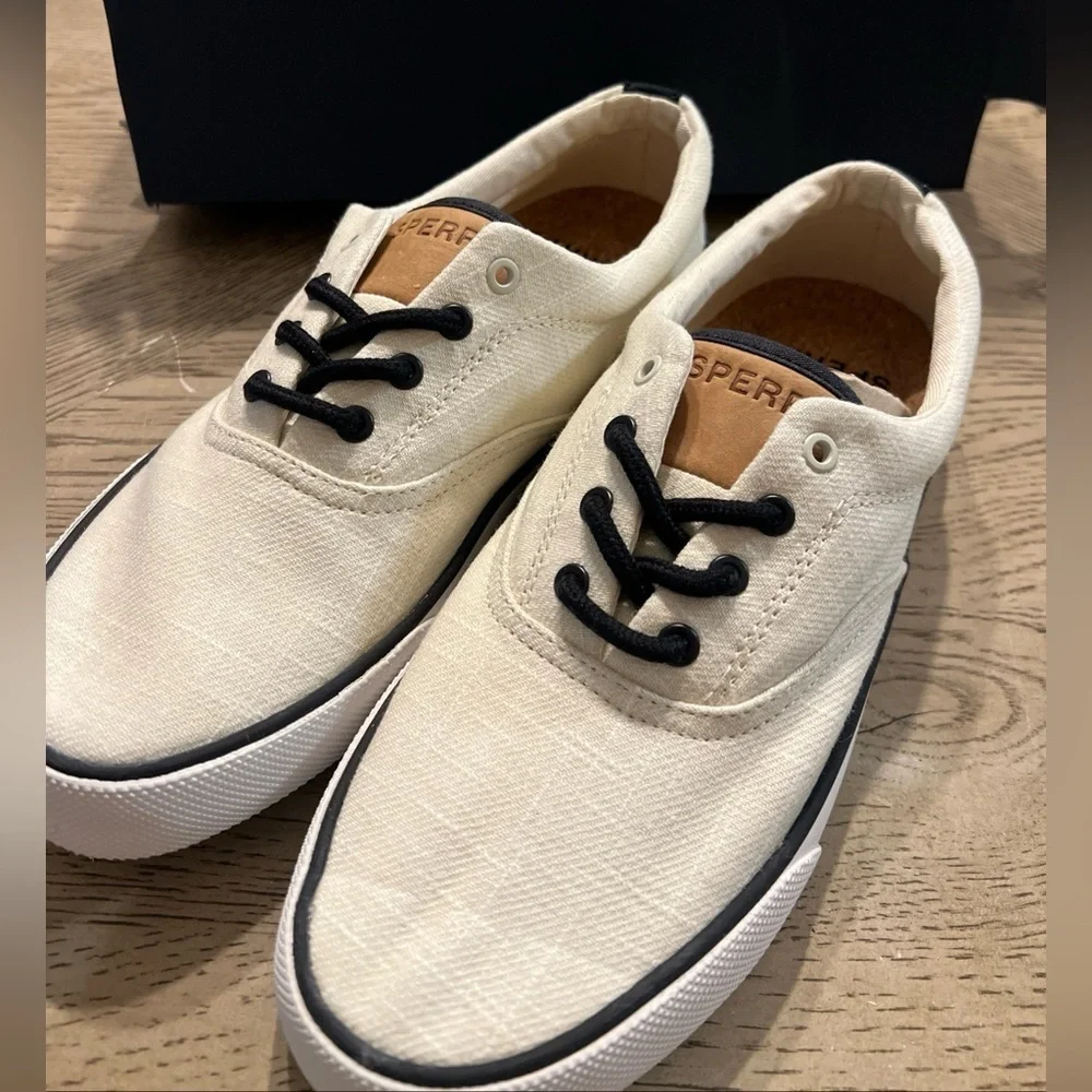 Sperry | Shoes | Sperry Striper Cvo Slub White Size 55 | Poshmark